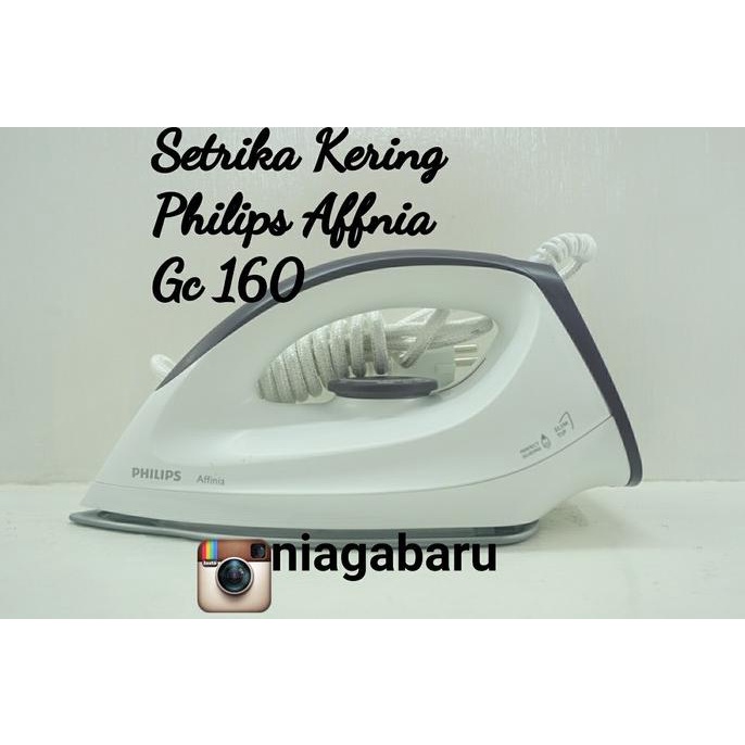 Jual SETRIKA KERING PHILIPS AFFINIA GC160 SDFD63416E | Shopee Indonesia