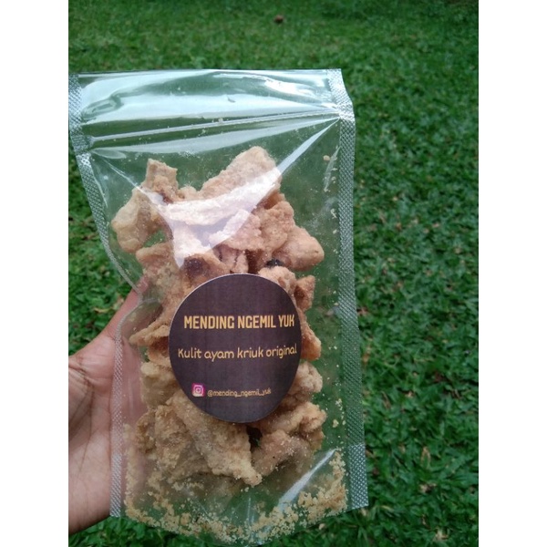 Jual mending ngemil yuk kulit ayam kriuk original/ kulit ayam krispy ...