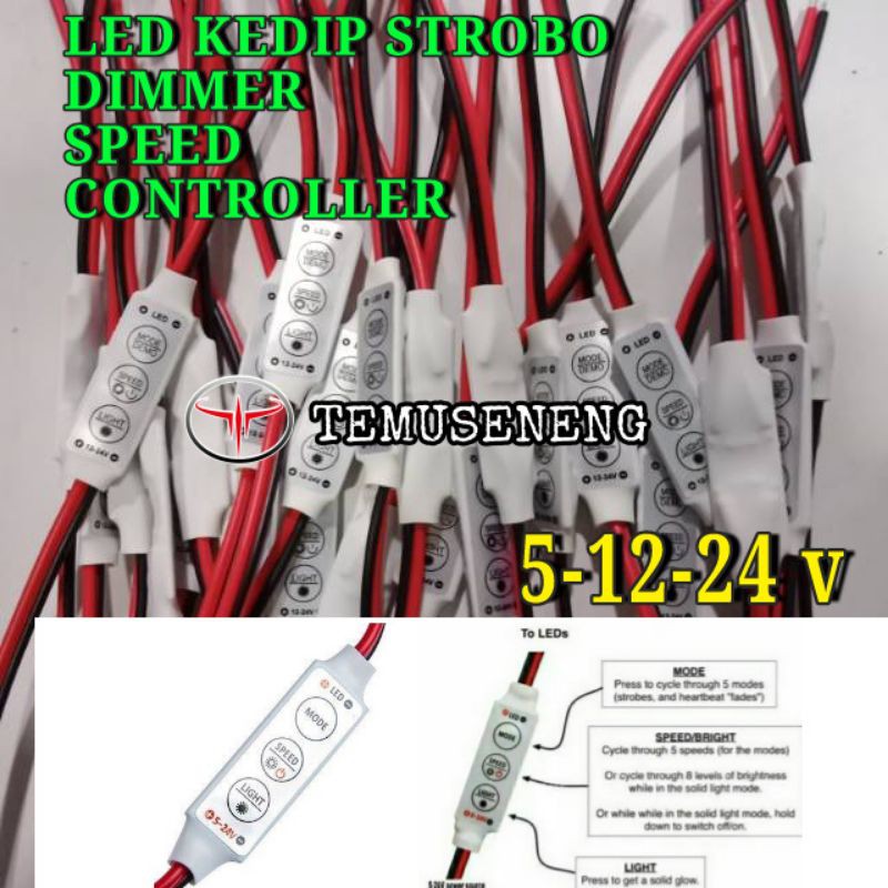 Jual Modul Lampu Led Motor Controller Pengatur Kecepatan Kedip Dimmer ...