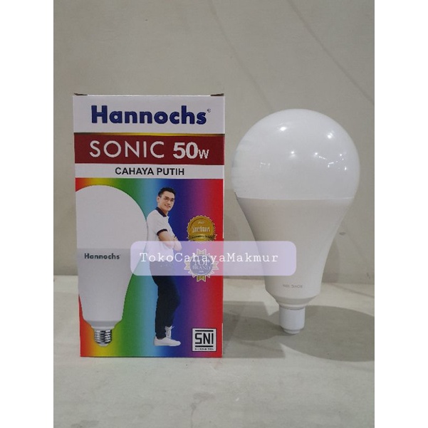 Jual Lampu Bohlam LED Sonic 50w 50watt Hannochs CoolDayLight | Shopee ...