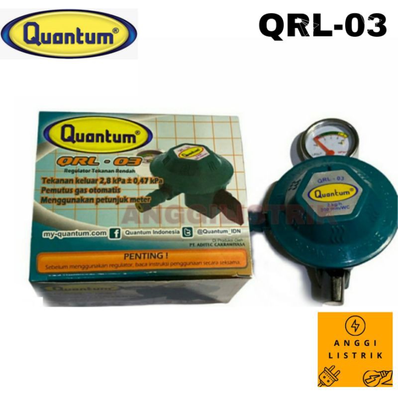 Jual regulator quantum qrl-03/kepala gas untuk kompor/regulator quantum ...