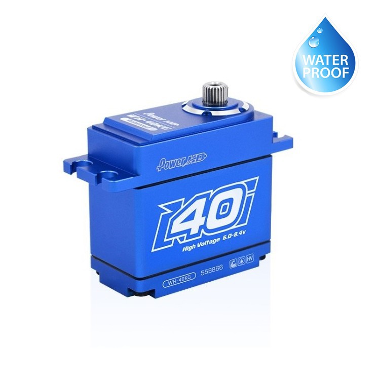 Jual Power HD WH40 40kg 0.17s High Voltage Steel Gear Waterproof Servo ...