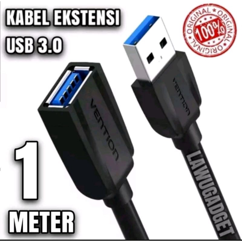 Jual Sambungan Ekstensi Kabel USB 3.0 Vention Extension Data Cable ...
