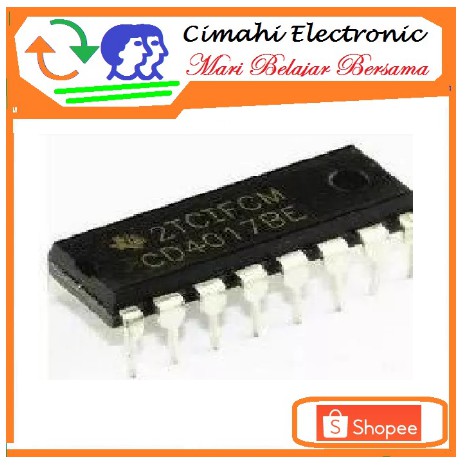 Jual IC CD 4017 CD4017 Decade Counter Divider Digital IC | Shopee Indonesia