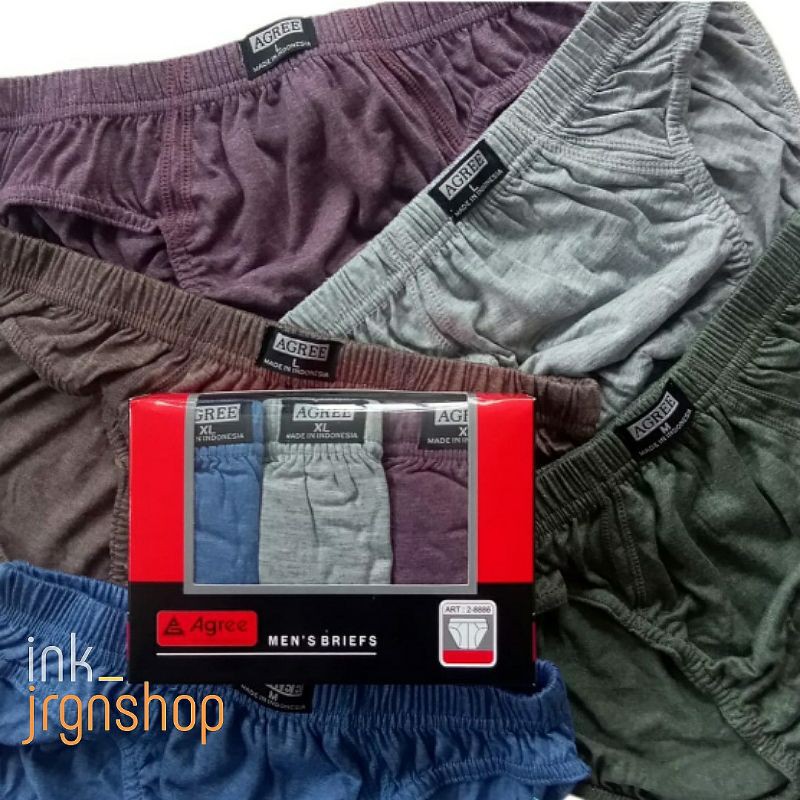 Jual CELANA DALAM PRIA DEWASA (1 BOX ISI 3 PCS) / CELANA DALAM PRIA AGREE / CD SEMPAK PRIA ...