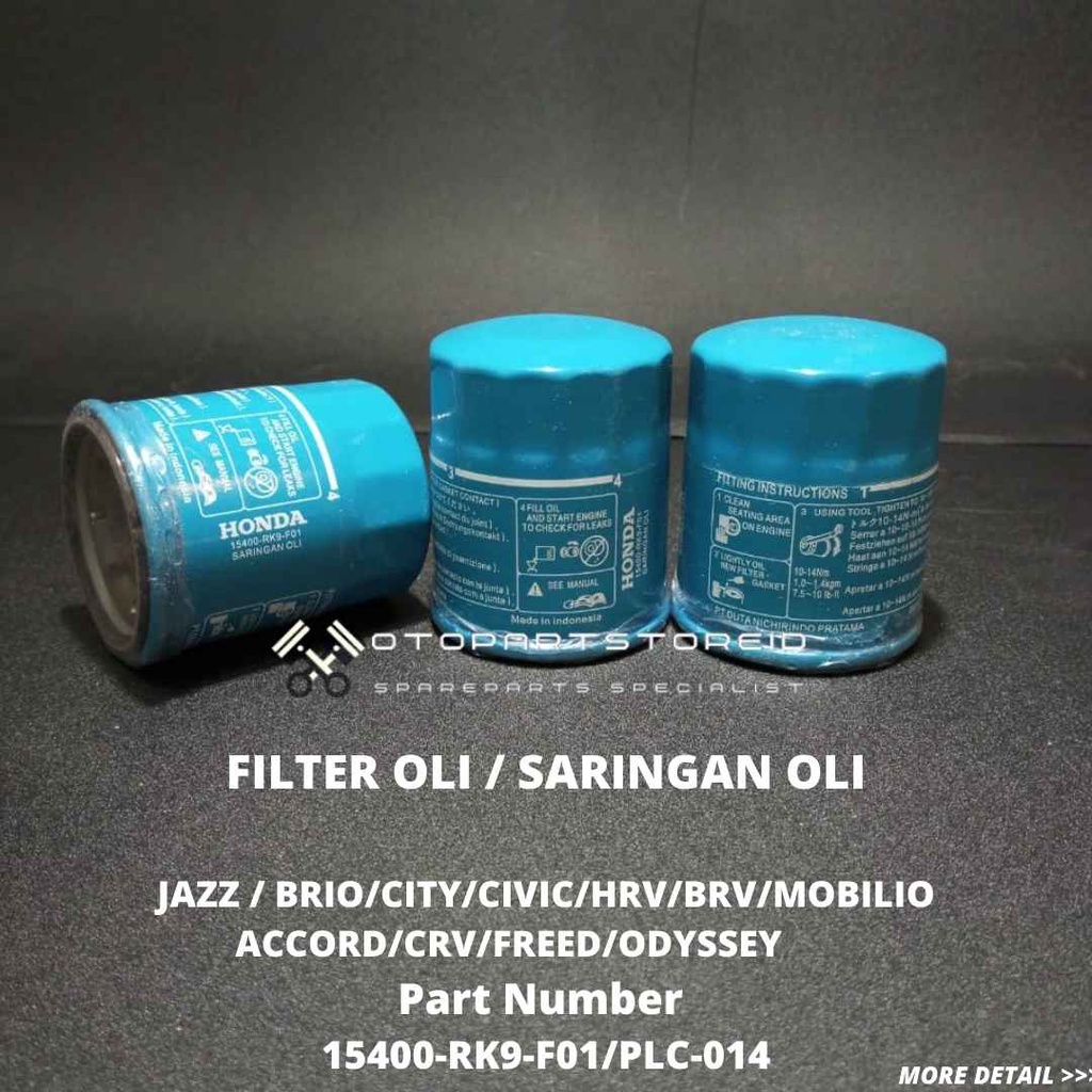 Jual FILTER OLI / SARINGAN OLI JAZZ BRIO CITY CIVIC HRV BRV MOBILIO CRV ...
