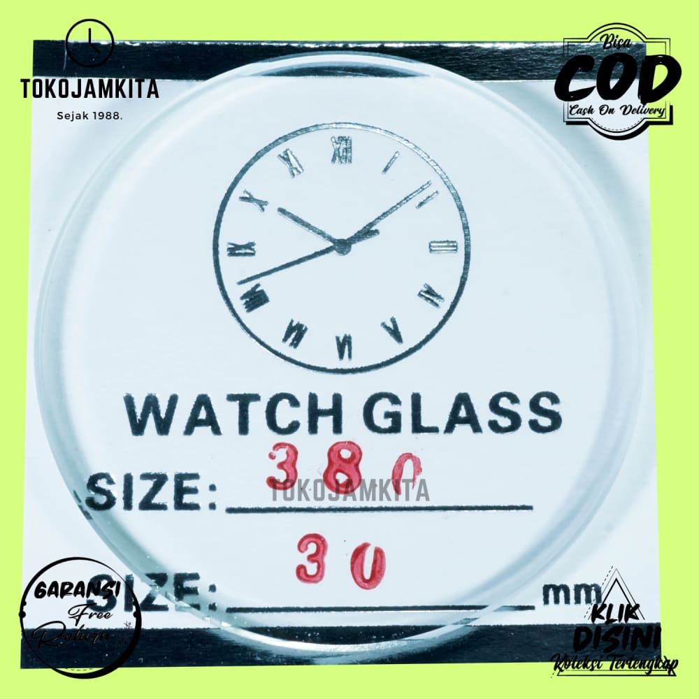 Jual Kaca Jam Kaca Bahan Watch Glass PNC-380 Murah 3,8 cm | Shopee ...