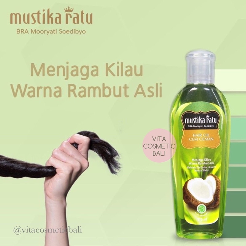 Jual Mustika Ratu Minyak Rambut Cemceman 75ml 175ml / cem ceman Minyak ...