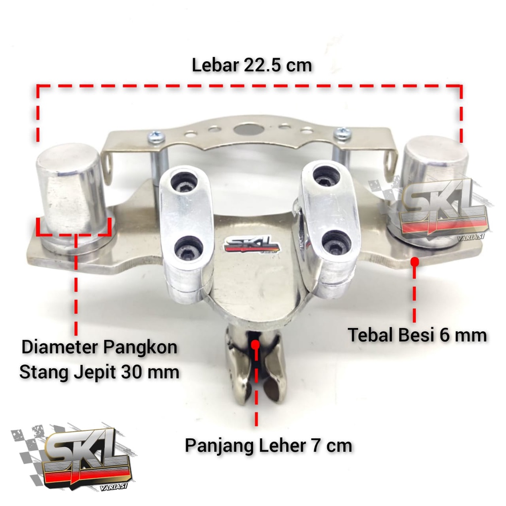 Jual Adaptor Dudukan Stang Motor Matic Bebek Yamaha Mio S Z M3 All New ...