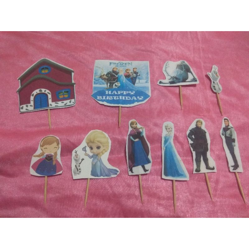 Jual topper kue ultah karakter frozen | Shopee Indonesia