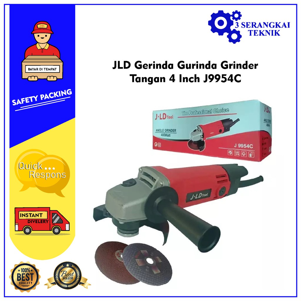 Jual JLD Gerinda Gurinda Grinder Tangan 4 Inch J9954C | Shopee Indonesia