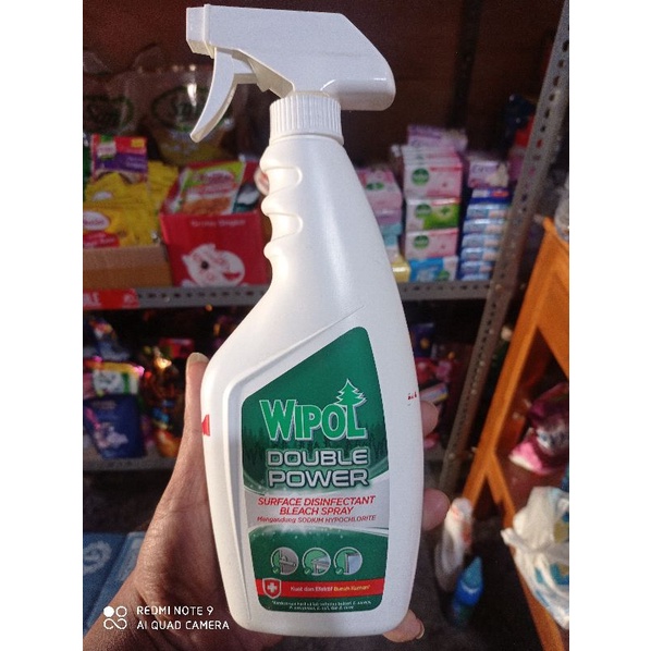 Jual Wipol Double Power Surface Disinfectant Bleach Spray 500 ml ...