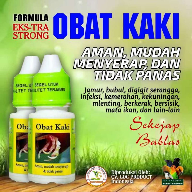 Jual Obat Kaki Goc Obat Burung Sakit Kaki Berkerak Iritasi Jamuran Mata ...