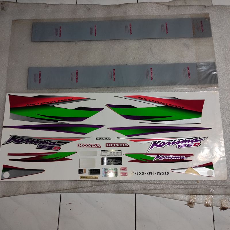 Jual Stiker stripping striping decal graphic Honda Karisma 125 125D ...