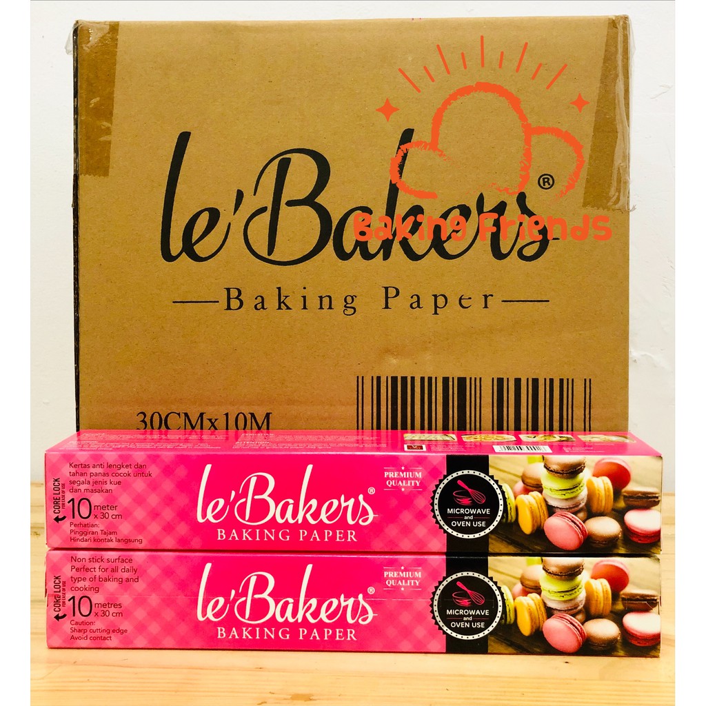 Jual LE BAKERS BAKING PAPER 30CM X 10M/KERTAS LOYANG BAKING/KERTAS ...