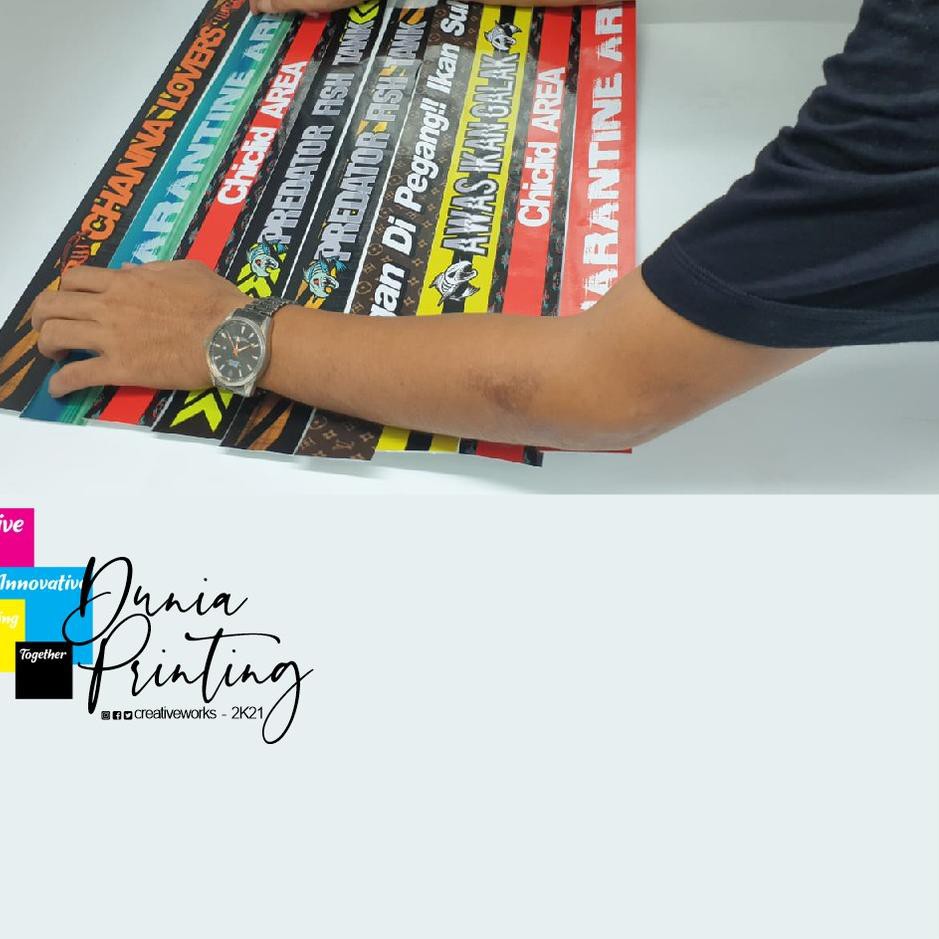 Jual Termurah dan terbaik >> Sticker Aquarium Stiker Aquarium Awas Ikan ...