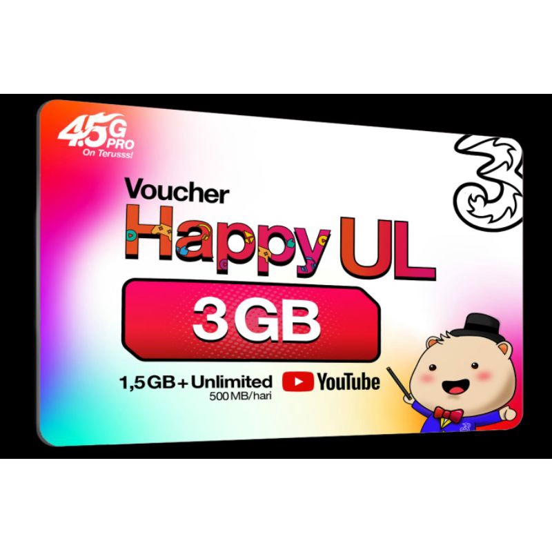 Jual Voucher Kuota Tri 3GB 7Hari Nasional/ voucher Tri happy 3 GB 7 hari nasional | Shopee Indonesia