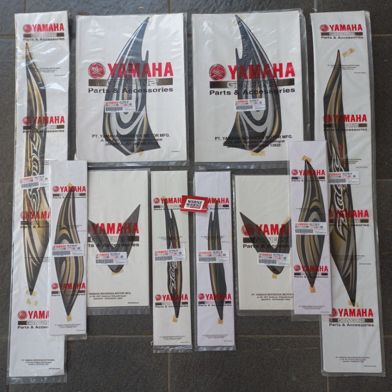 Jual Strip striping lis grapik fullset Mio soul hitam Black MX 2008 ...