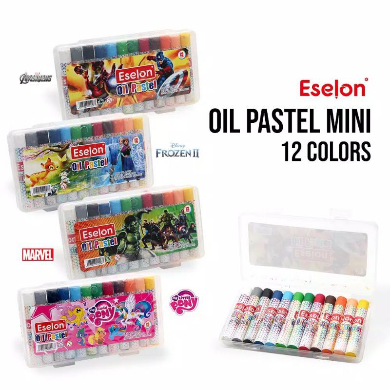 Jual Crayon / Oil Pastel / Crayon Mini /Crayon eselon 12 Colors ...