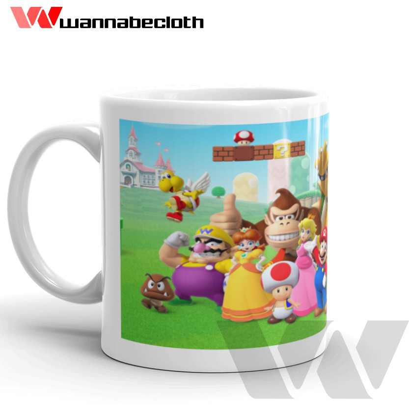Jual Gelas Super Mario Bros Mug Super Mario Mug Anak Mug Custom ...