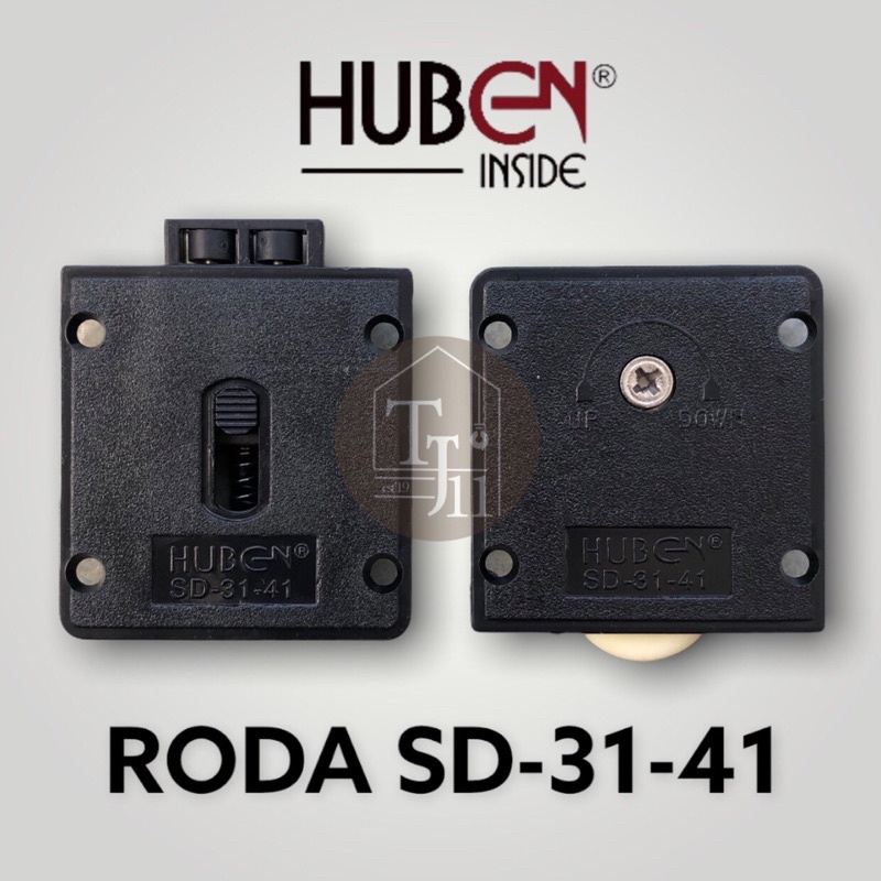 Jual RODA PINTU SLIDING HUBEN SD-3141 KOMPLIT 1 SET / RODA PINTU GESER ...