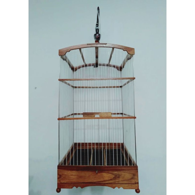 Jual sangkar burung merek MCBF Plitur Jati ukuran 35x40 | Shopee Indonesia