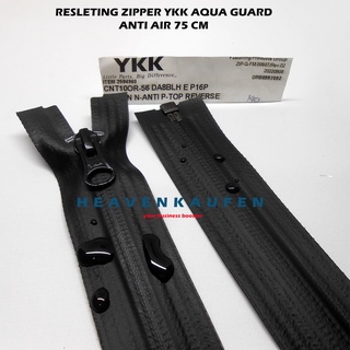 Jual Resleting Zipper Jaket YKK Aqua Guar Anti Air Waterproof 75 cm Atau 30 inch Set Open End ...