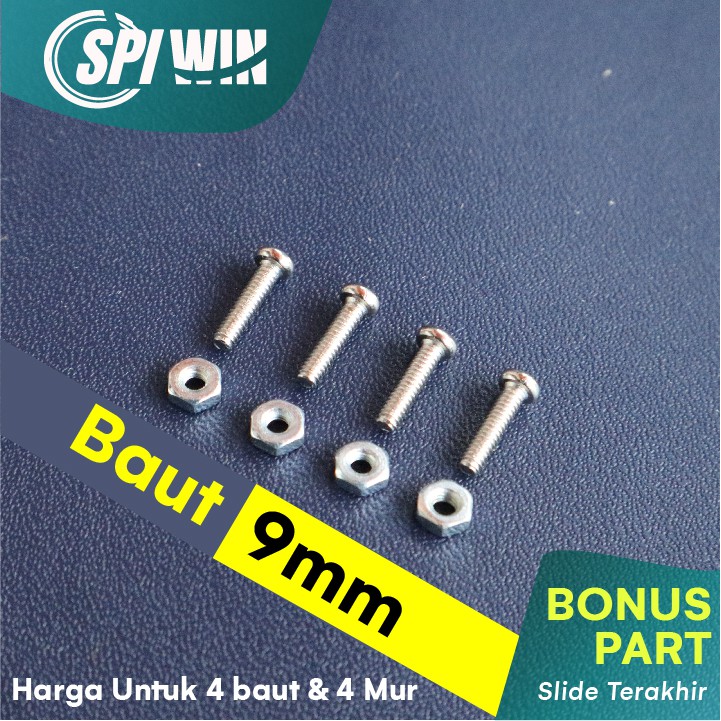 Jual BAUT TAMIYA 9MM TIANG SET MUR MINI 4WD | Shopee Indonesia