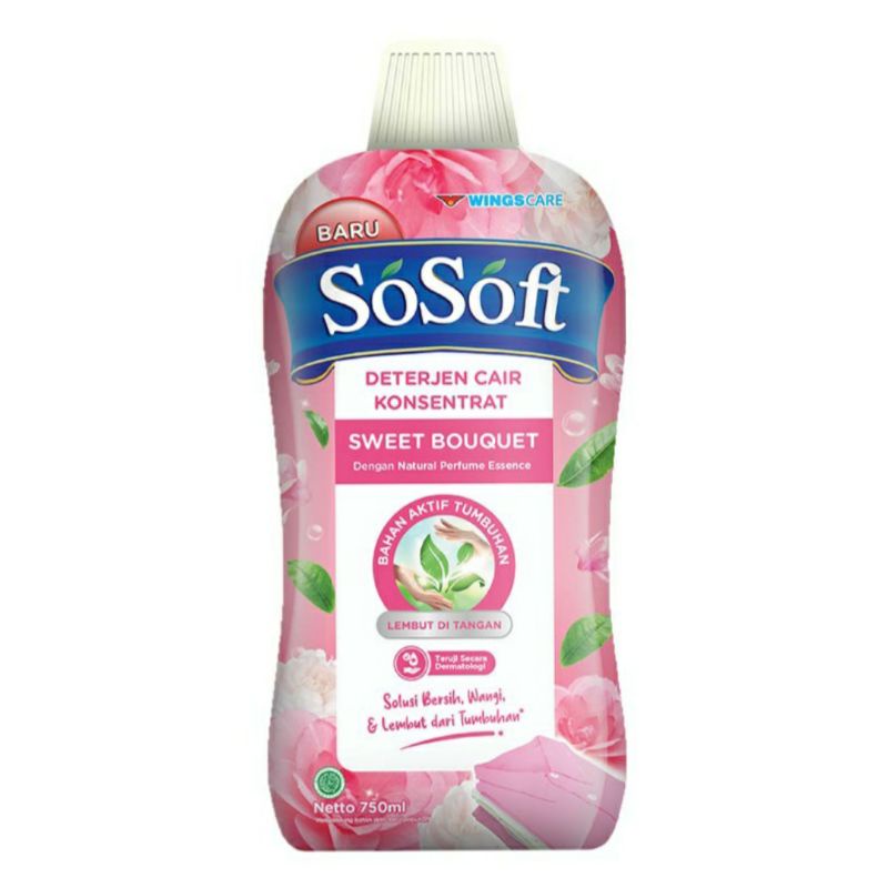 Jual SoSoft Detergent 750ml | Shopee Indonesia