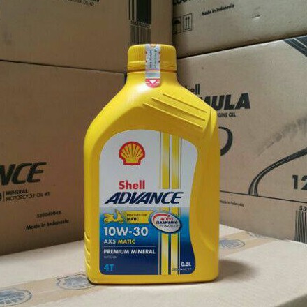 Jual OLI MESIN MOTOR MATIC SHELL ADVANCE AX5 SCOOTER 10W-30 800 ML | Shopee Indonesia