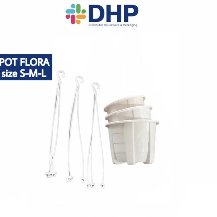 Jual （DIKIRIM DARI JAKARTA） Pot Flora M (D=19,5cm ) / Pot Plastik ...