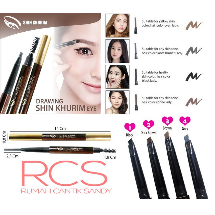 Jual Shin Khurim Drawing Eyebrow (Bukan Etude House Eye Brow) | Shopee ...