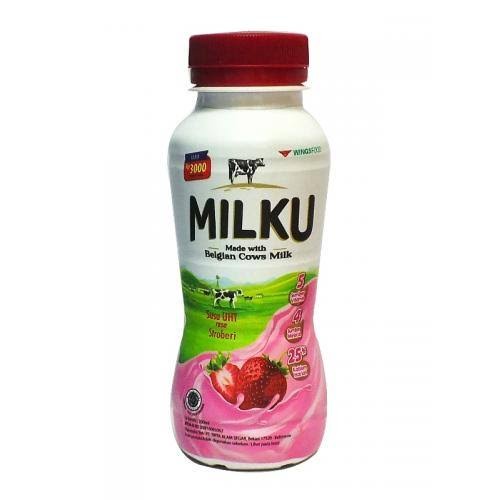 Jual Milku Susu UHT Strowbery 200 ml | Shopee Indonesia