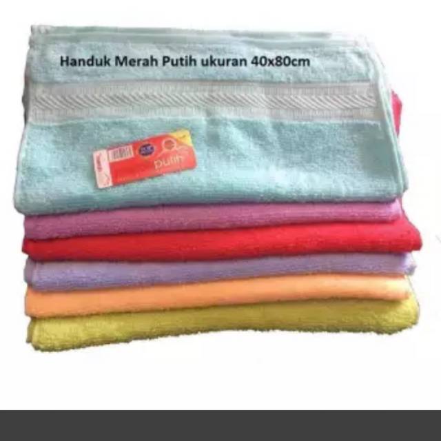Jual Handuk Merah Putih Tanggung Handuk Mandi Handuk Merah Putih Ukuran 50x100 Handuk Mandi
