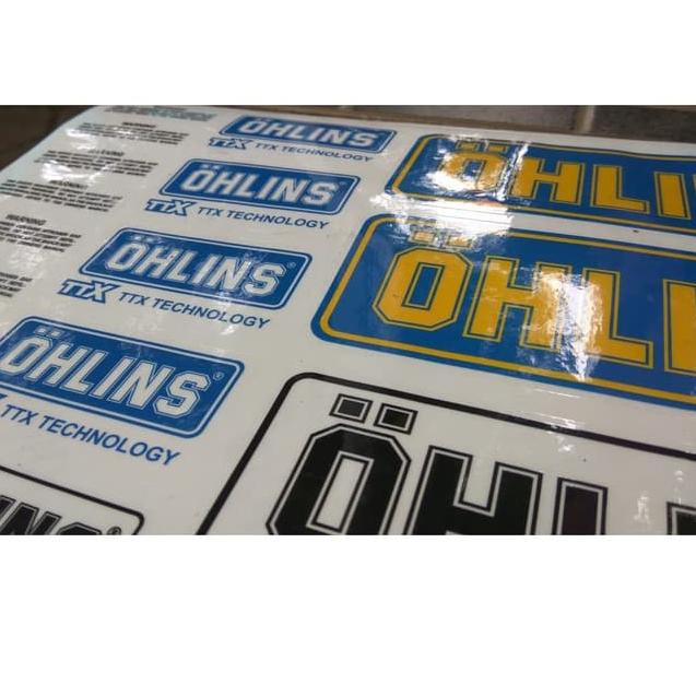 Jual Sticker stiker set / graphic kit shock tabung, USD OHLINS TTX ...