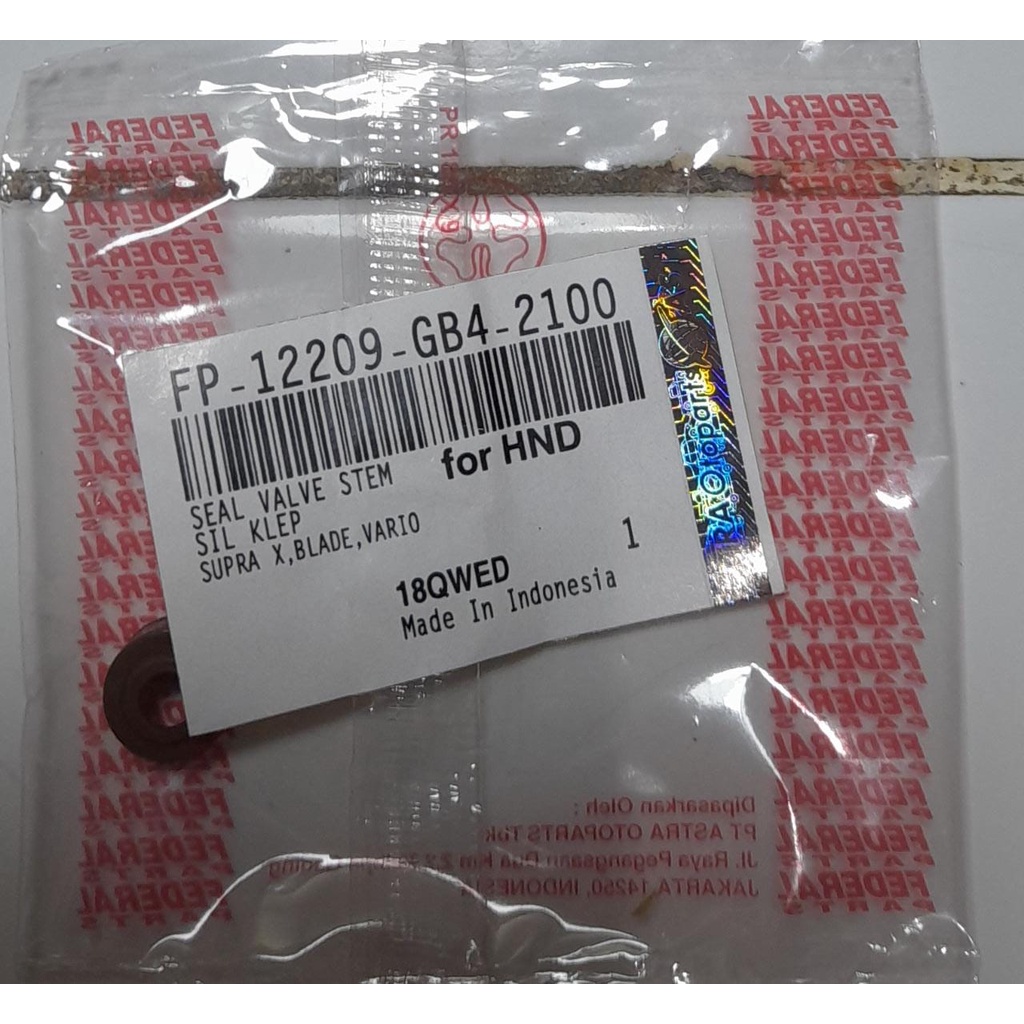 Jual Seal Sil Klep FEDERAL All Type Mega Pro Mono Verza FP 12209 GB4 ...