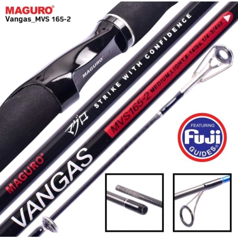 Jual rod maguro vangas 165 cm ring full Fuji. | Shopee Indonesia