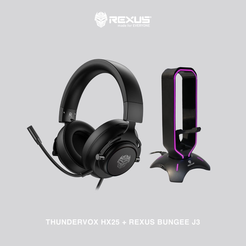 Jual PROMO Bundling Rexus Headset Gaming Thundervox HX25 + Stand ...