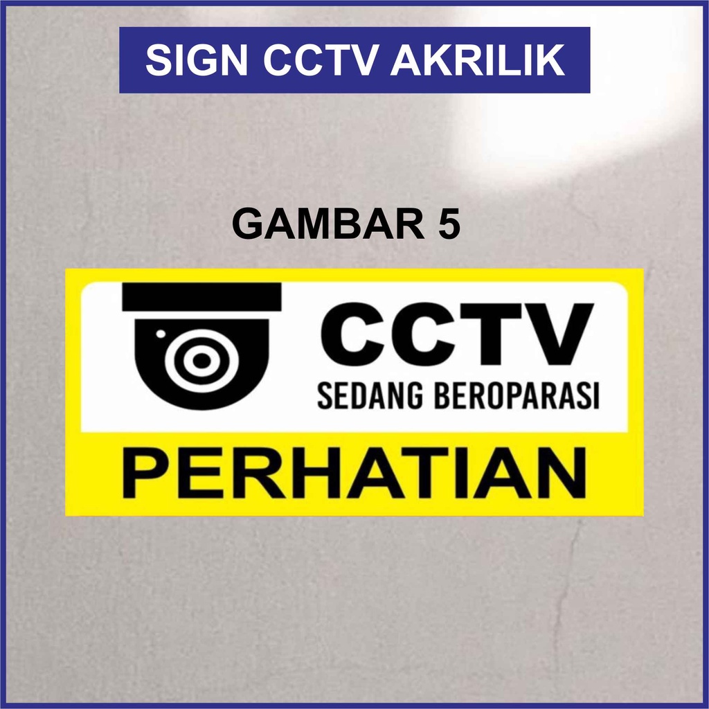 Jual Papan CCTV Akrilik Papan Rambu CCTV | Shopee Indonesia