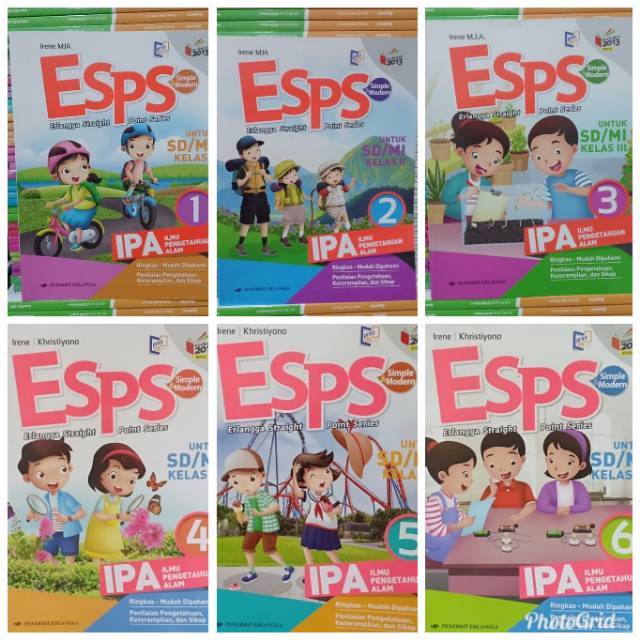 Jual ESPS IPA SD/MI Kelas 1 2 3 4 5 6 Penerbit Erlangga Edisi Revisi kurikulum 2013 - Irene M.J ...