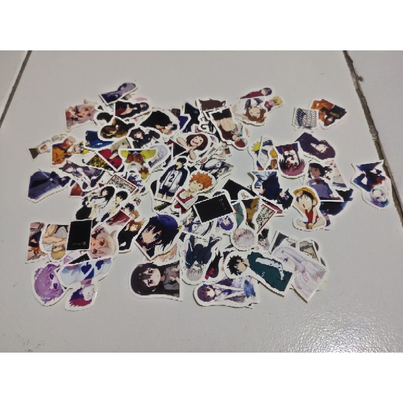 Jual Sticker Anime/Sticker Hp/Laptop dan binder/Sticker Aesthetic ...