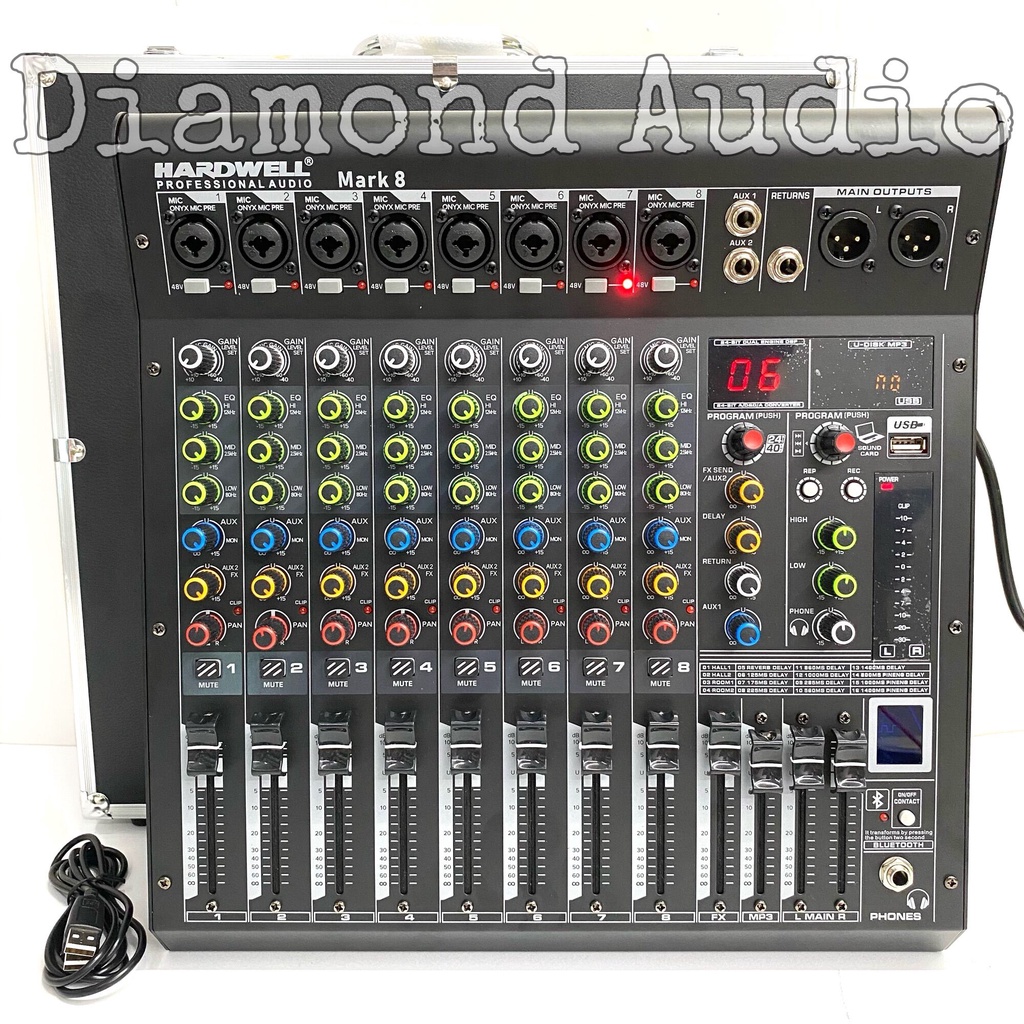 Jual Mixer Audio Hardwell Mark8 Usb Bluetooth Original Mixing Mark 8 ...