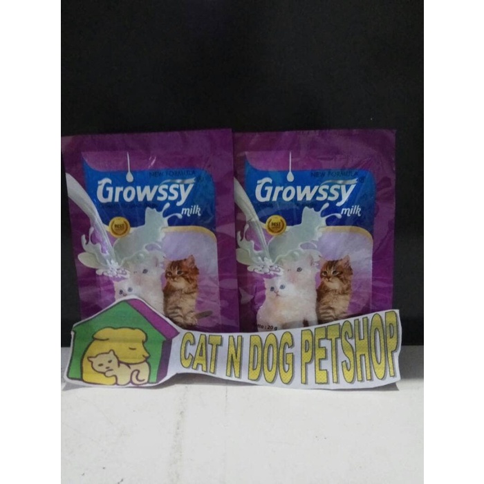 Jual Hewan-Susu- Cat Milk / Susu Growssy 20Gr / Susu Kucing Sachet 20Gr ...