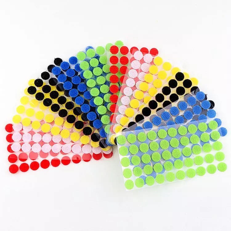 Jual 100 Pasang velcro bulat (10mm) (15mm) (20mm) double side perekat ...