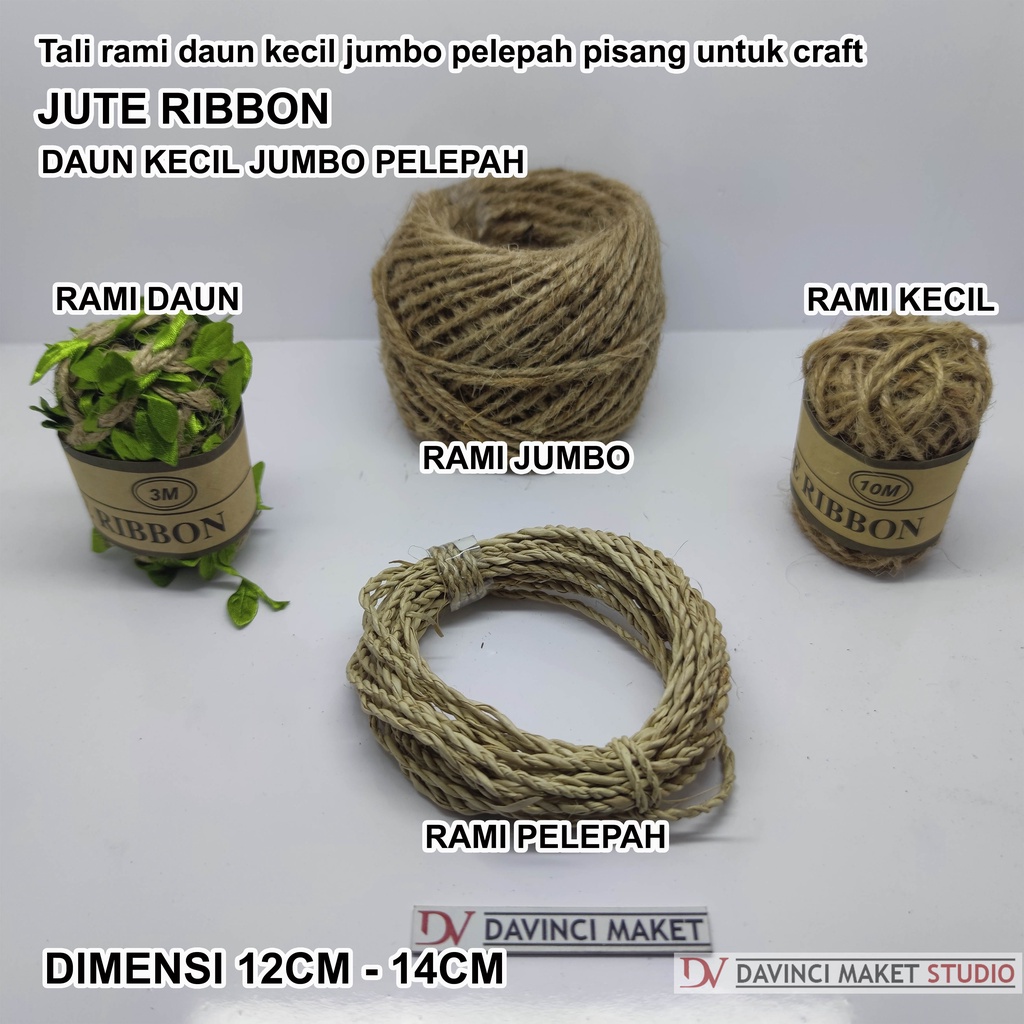 Jual Tali Rami Kecil Besar Jumbo Jerami Pelepah Daun Bahan Maket ...