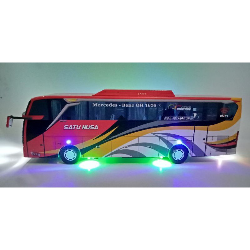 Jual Miniatur bus RC remot control cas Satu nusa jb3+ | Shopee Indonesia