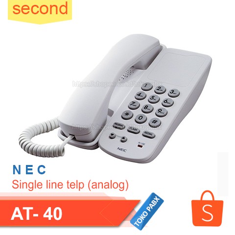 Jual Telepon Rumah NEC AT 40 Single Line Analog | Shopee Indonesia