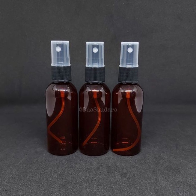 Jual Botol spray 60ml amber coklat spray hitam | Shopee Indonesia