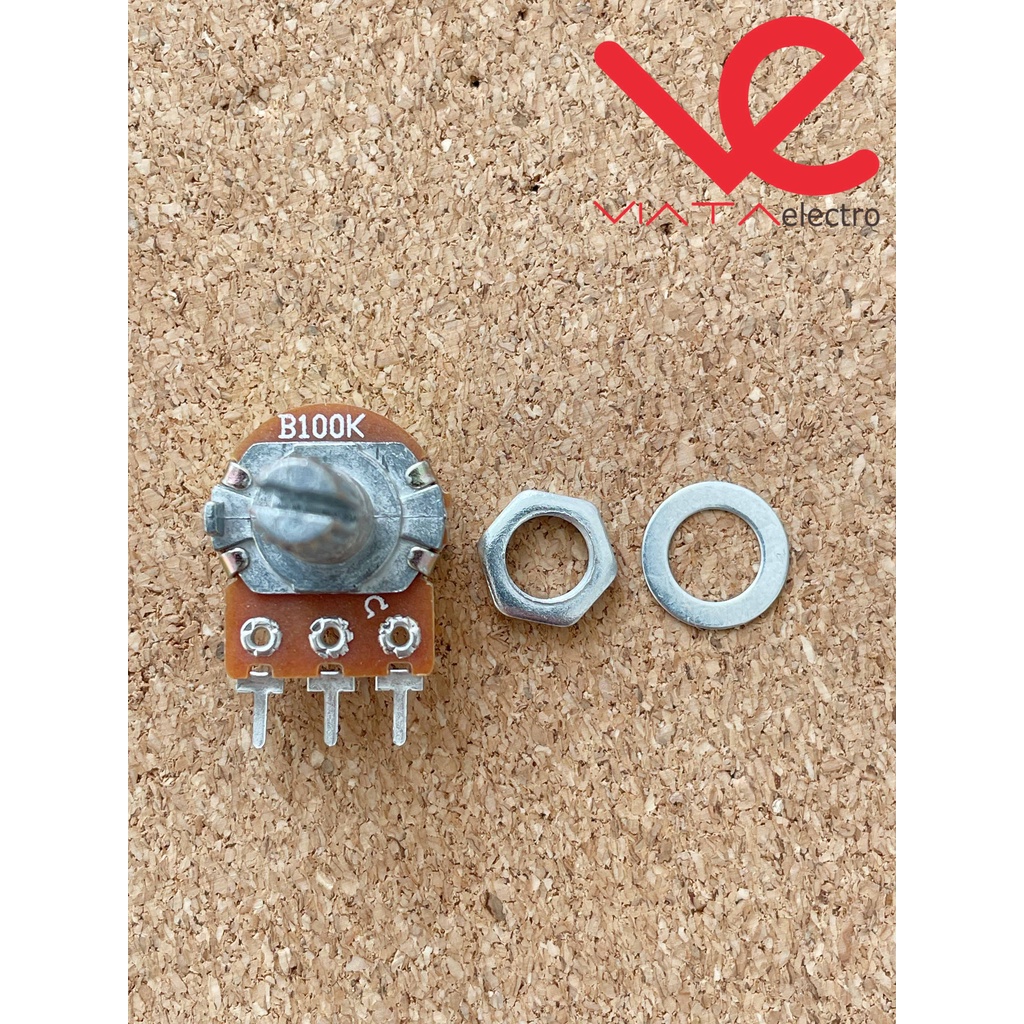Jual POTENSIO MONO 100K POTENTIO POTENSIOMETER MONO B100K 100.000 OHM ...