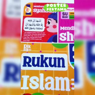 Jual Poster Edukasi Anak Muslim Rukun Iman dan Rukun Islam Vol.1 ...
